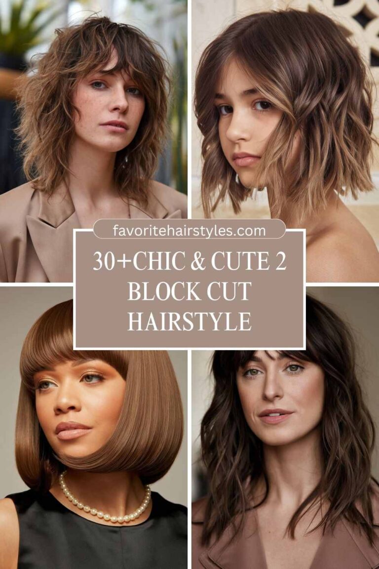 2 Block Cut hairstyle - Chic & Cute