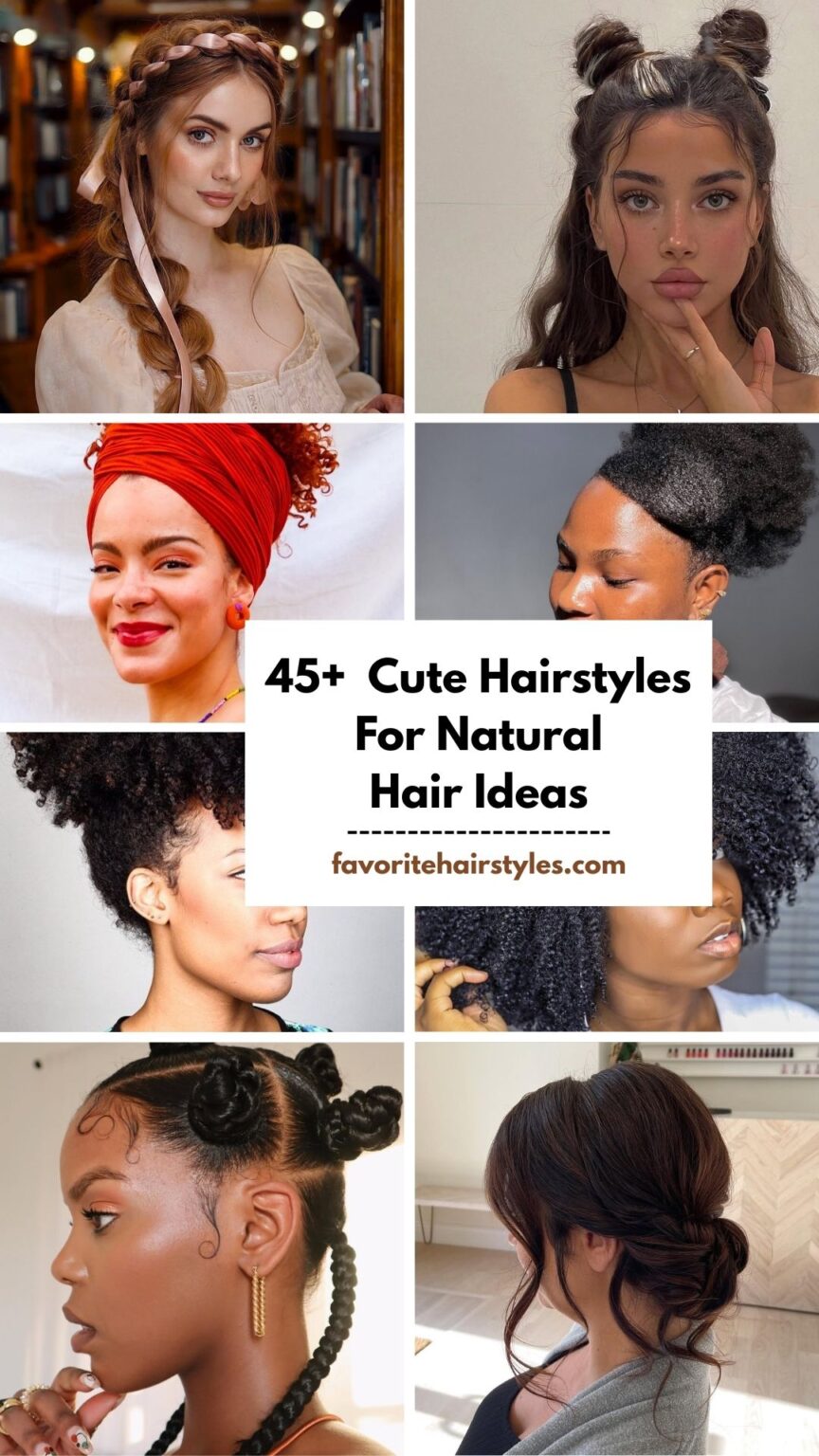 Cute Hairstyles For Natural Hair - Beautiful Protective