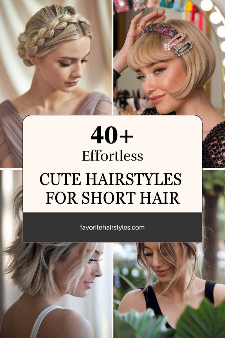 Cute Hairstyles For Short Hair - Effortless & Beautiful