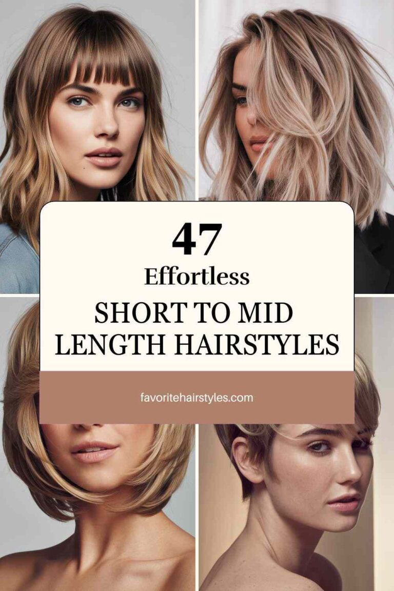 Short To Mid Length Hairstyles - Effortless