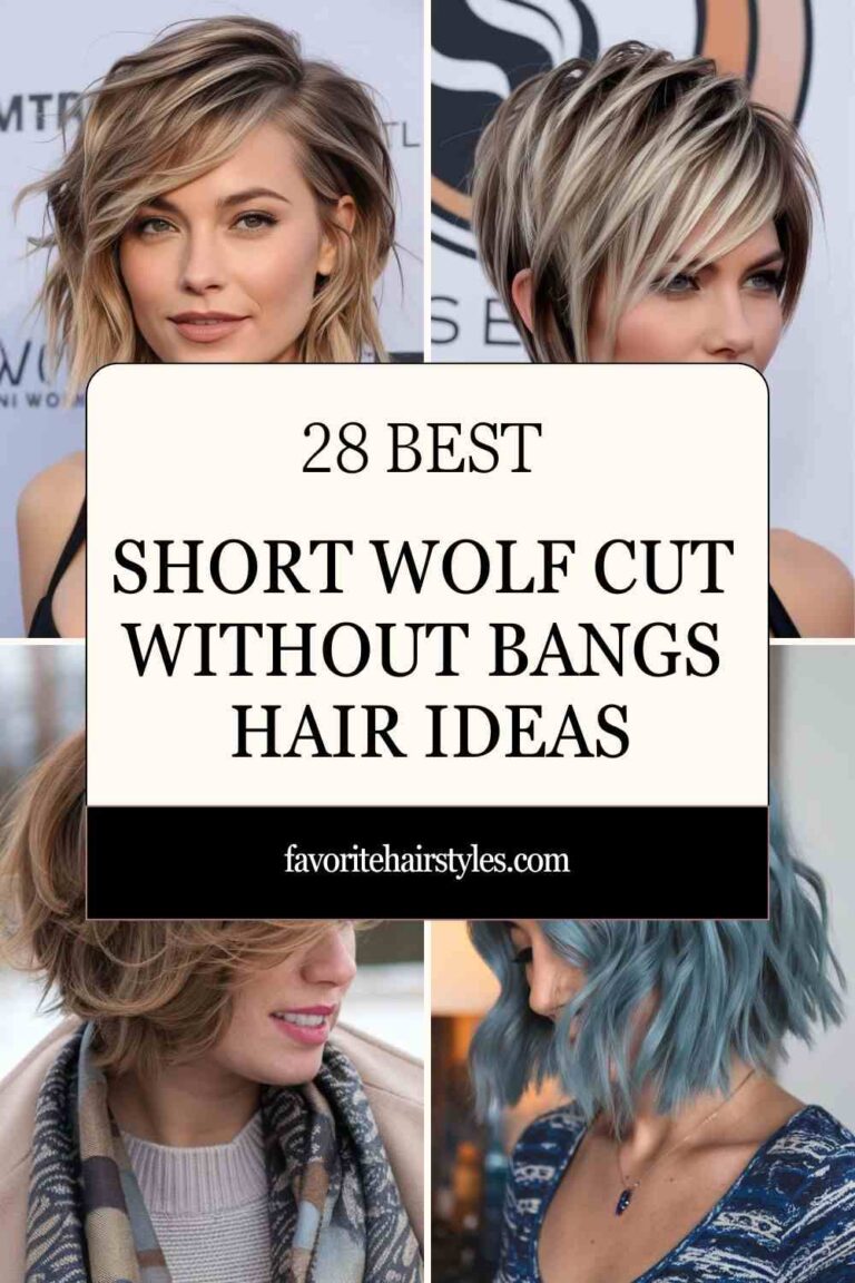 Short Wolf Cut Without Bangs Hair Ideas