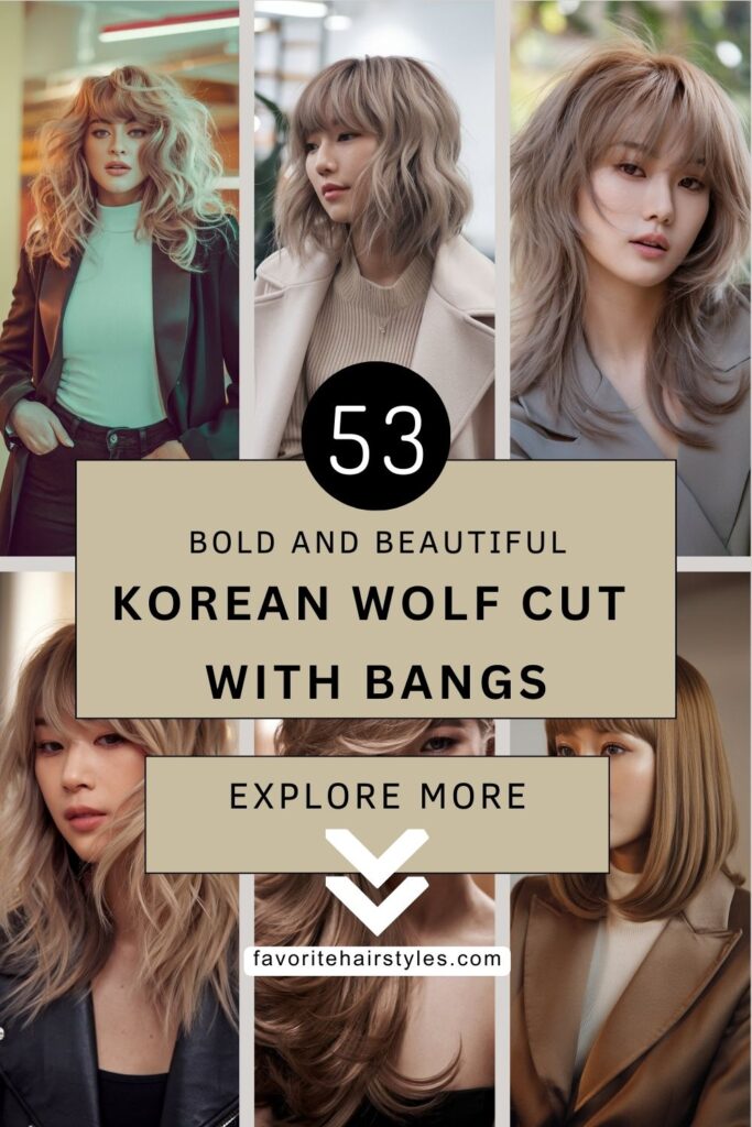 Korean Wolf Cut With Bangs Ideas Bold And Beautiful