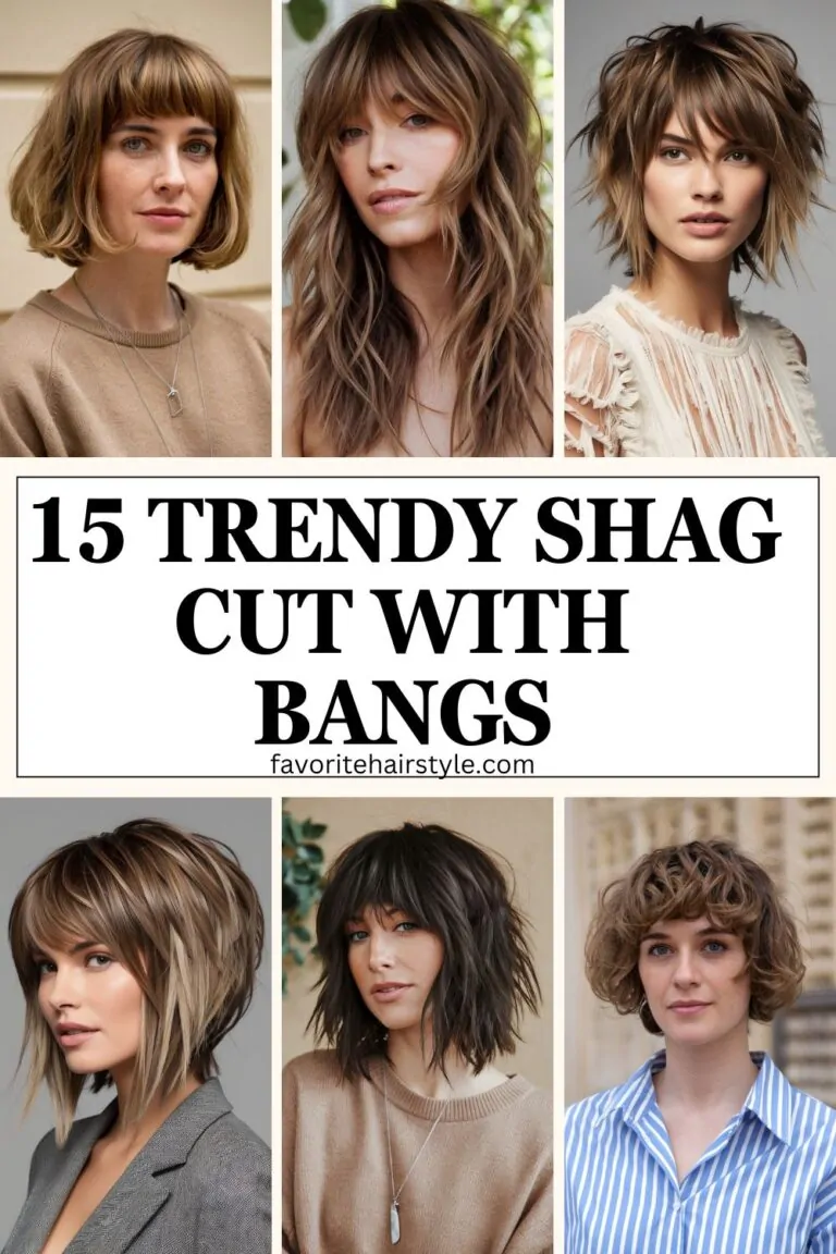 Shag Cut With Bangs For Women