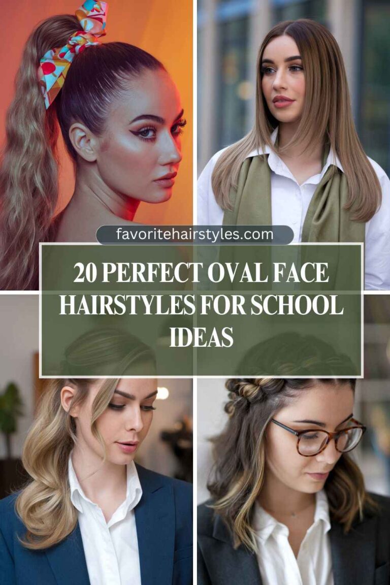 Oval Face Hairstyles for School Ideas