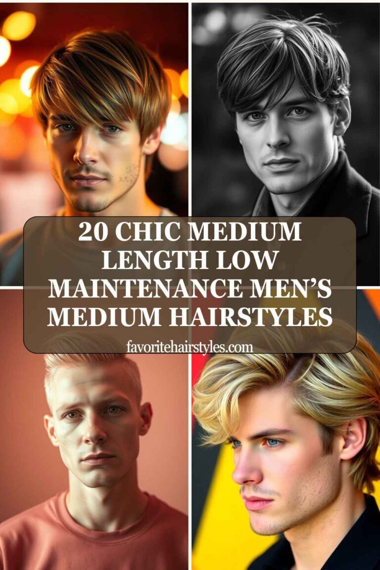 Medium Length Low Maintenance Men's Hairstyles
