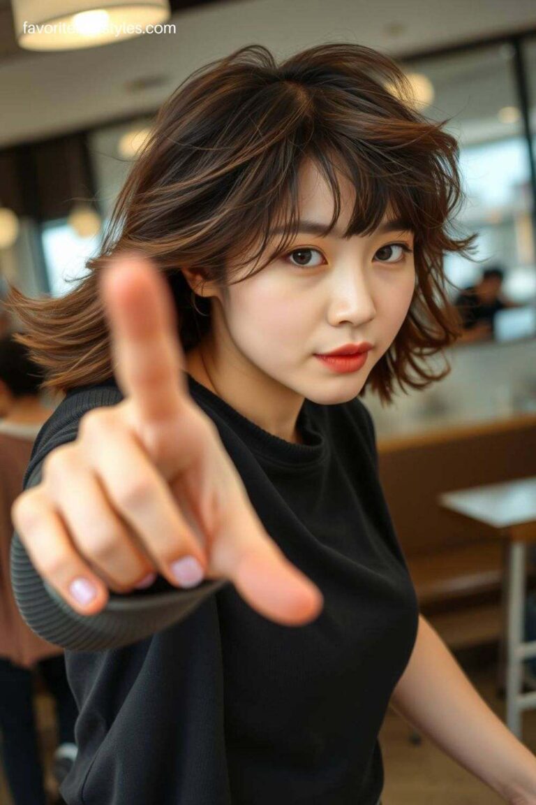 43 Effortless & Chic Korean Hairstyle with Bangs - Favorite Hair Styles ...