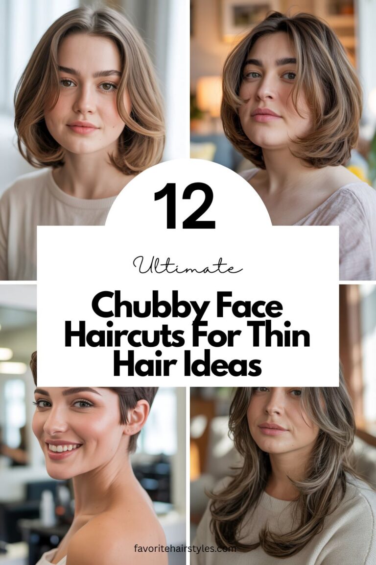 12 Ultimate Chubby Face Haircuts For Thin Hair Ideas - Favorite Hair ...