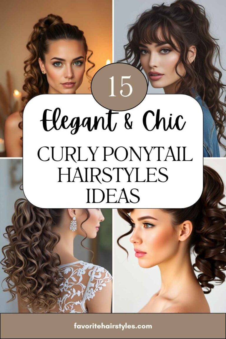 15 Elegant & Chic Curly Ponytail Hairstyles Ideas - Favorite Hair ...