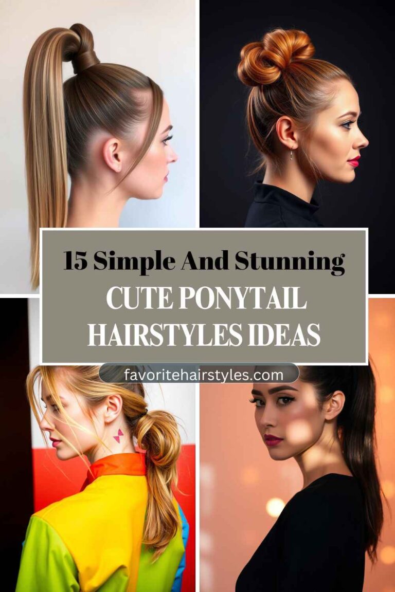 15 Simple And Stunning Cute Ponytail Hairstyles Ideas - Favorite Hair ...