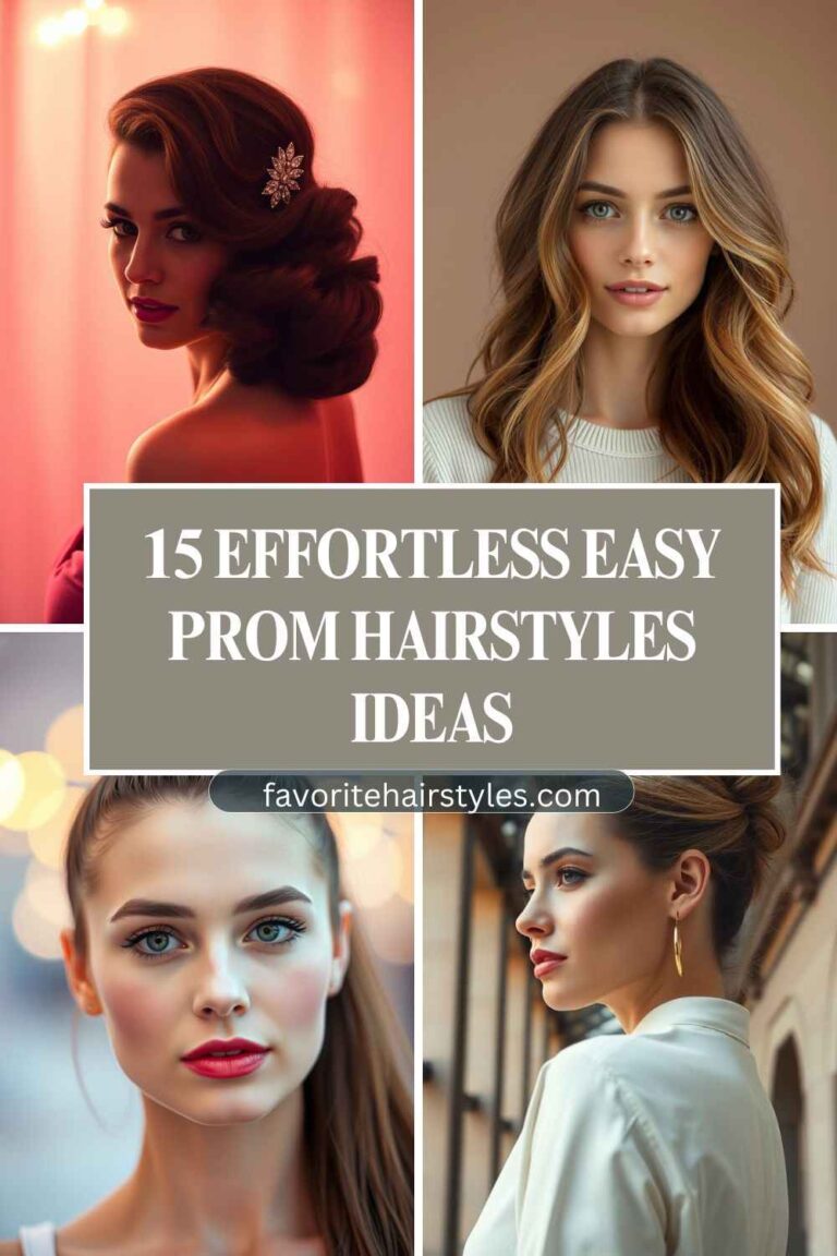 15 Effortless Easy Prom Hairstyles Ideas - Favorite Hair Styles ...