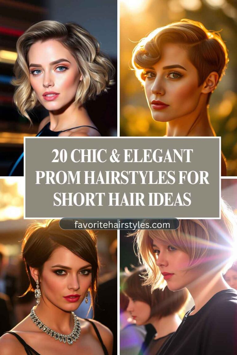 20 Chic & Elegant Prom Hairstyles For Short Hair Ideas - Favorite Hair ...