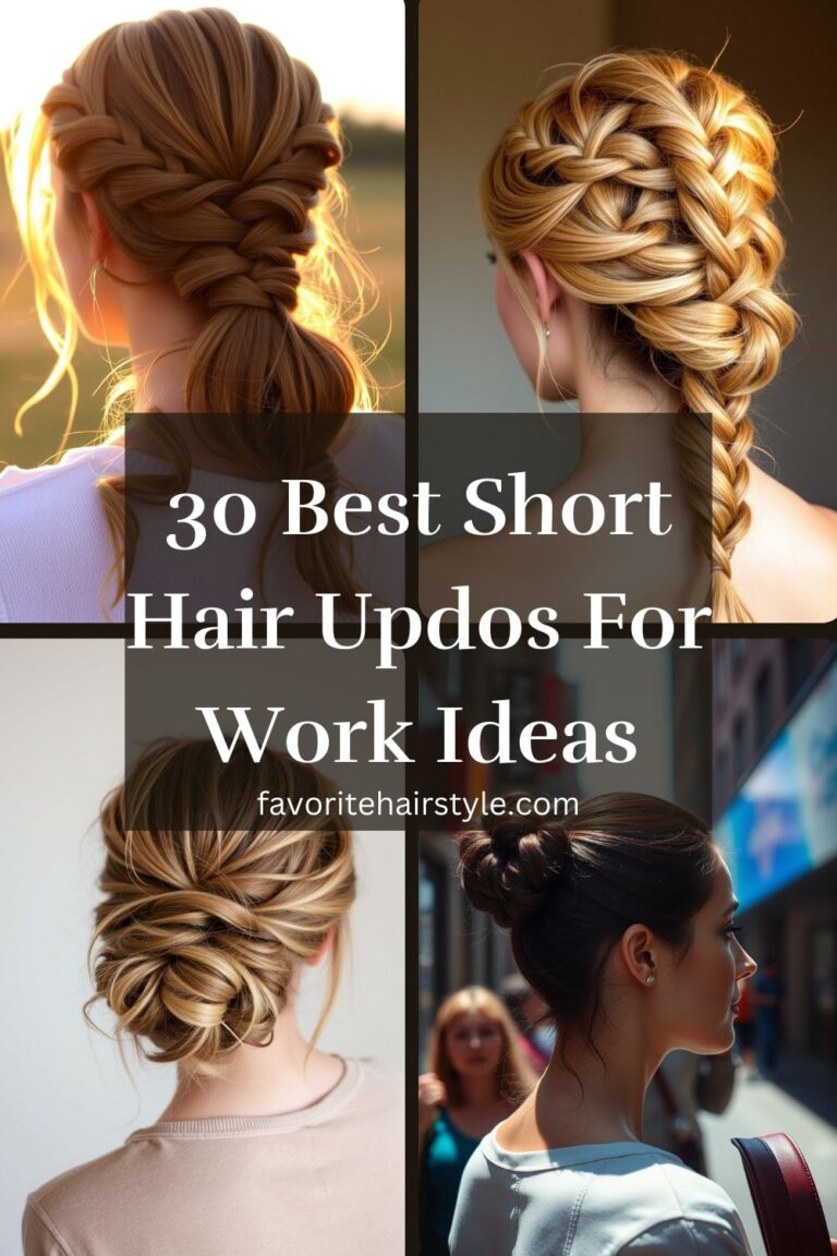 30 Best Short Hair Updos For Work Ideas - Favorite Hair Styles | Trendy ...