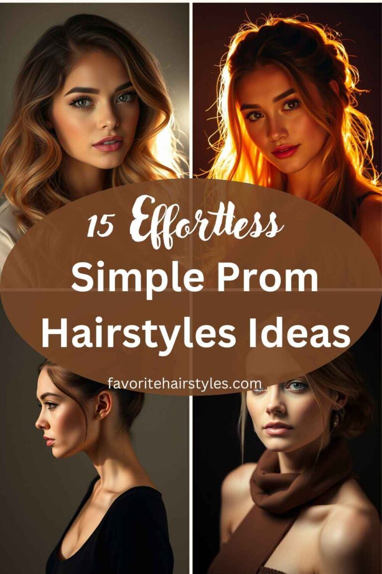 15 Effortless Simple Prom Hairstyles Ideas - Favorite Hair Styles ...