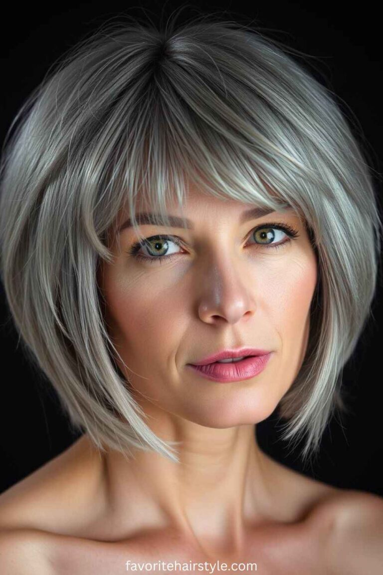 35 Trendy Grey Bob Hairstyles With Fringe - Favorite Hair Styles ...
