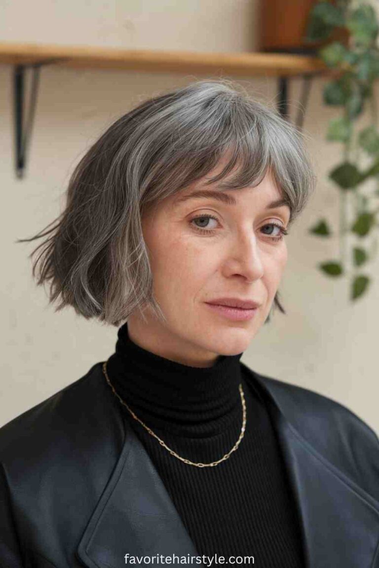 20 Trendy Grey Bob Hairstyles With Bangs Ideas - Favorite Hair Styles ...