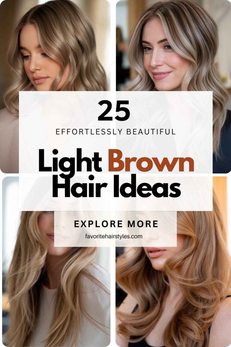 25 Effortlessly Beautiful Light Brown Hair Ideas - Favorite Hair Styles ...
