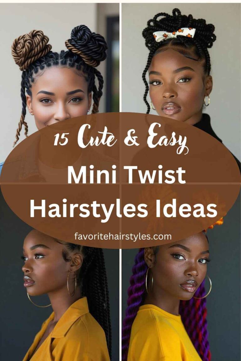 15 Cute & Easy Mini Twist Hairstyles Ideas - Favorite Hair Styles ...