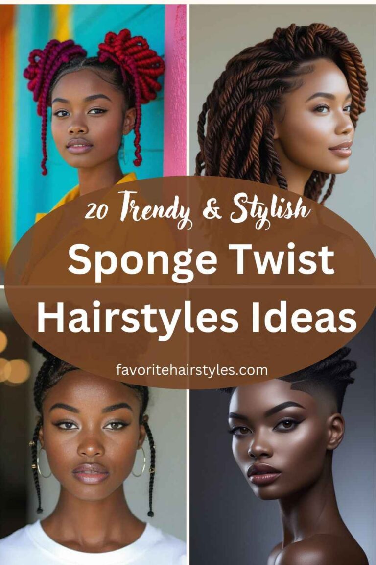 20 Trendy & Stylish Sponge Twist Hairstyles Ideas - Favorite Hair ...