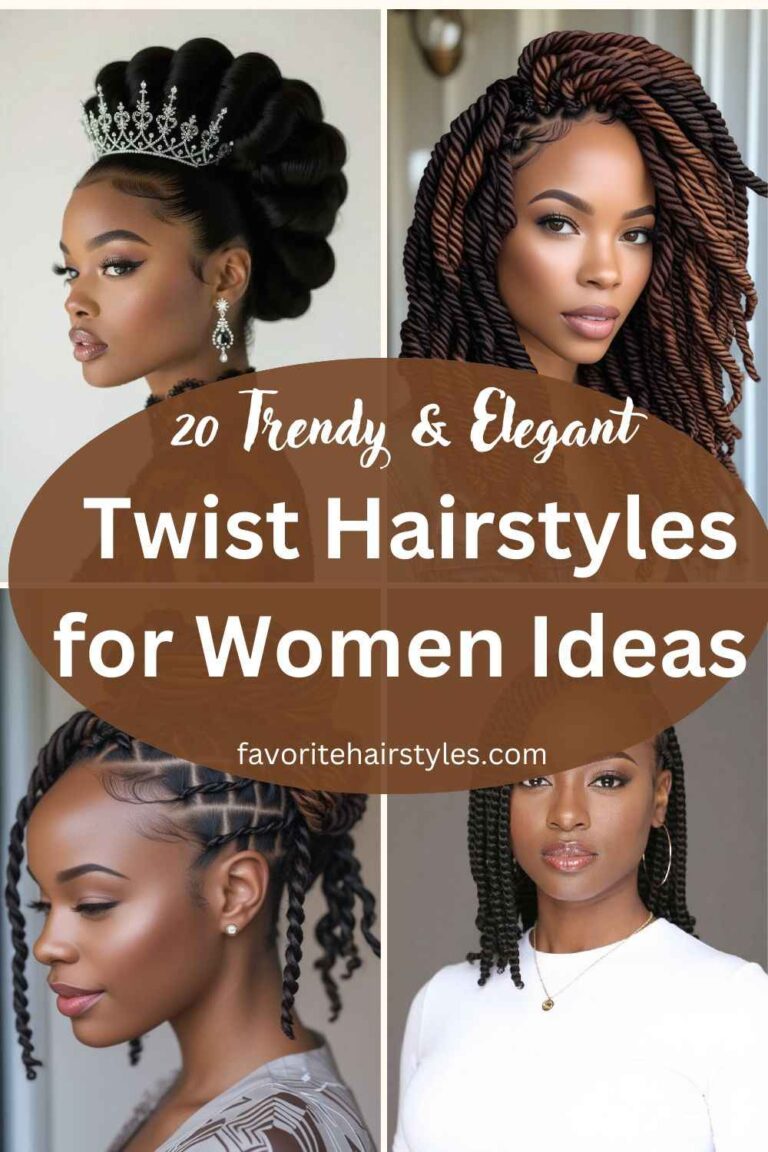 20 Trendy & Elegant Twist Hairstyles for Women Ideas - Favorite Hair ...