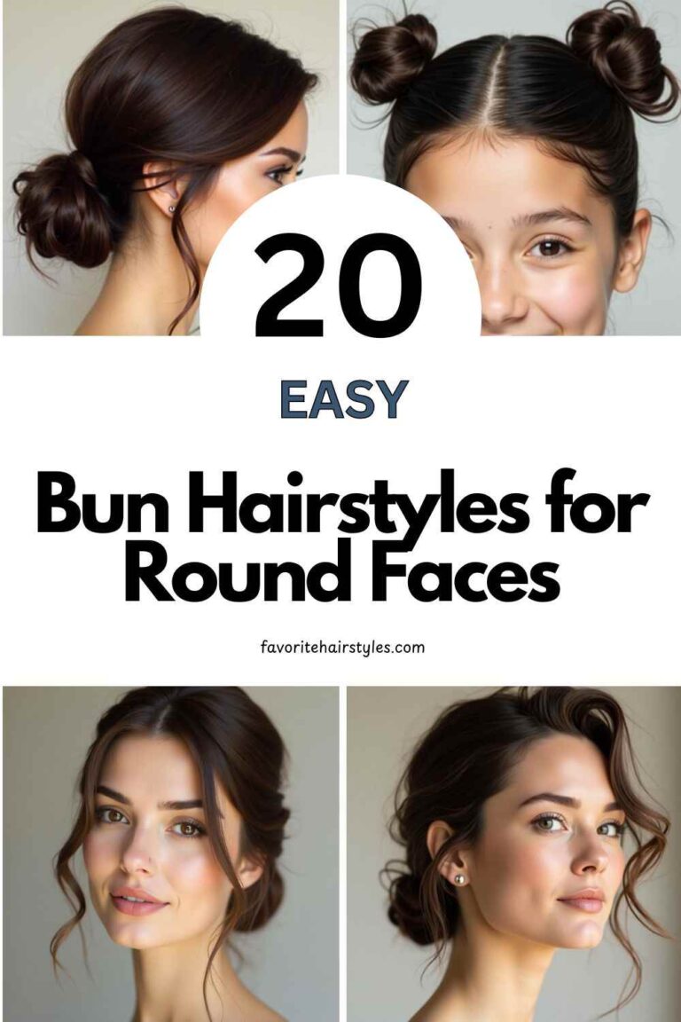 Easy Bun Hairstyles for Round Faces - Favorite Hair Styles | Trendy ...