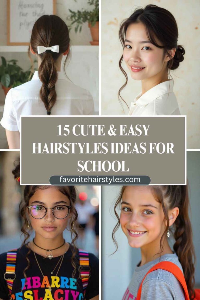 15 Cute & Easy Hairstyles Ideas For School - Favorite Hair Styles ...