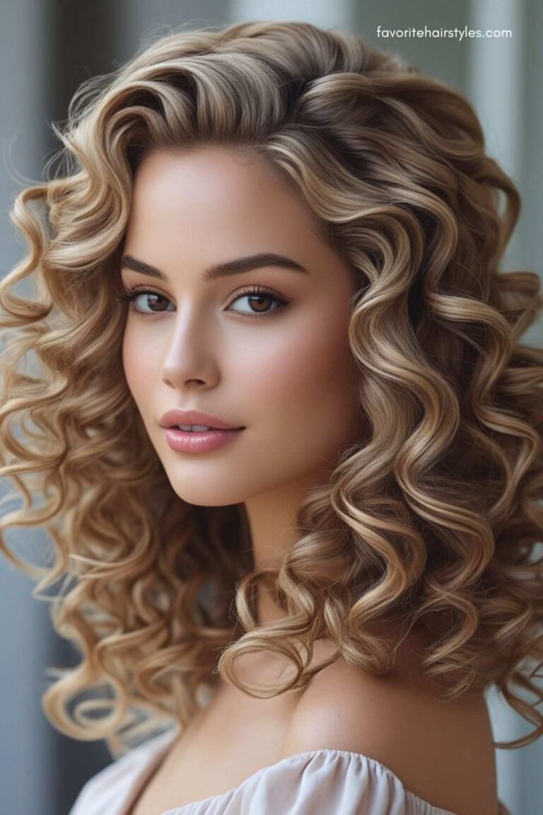 Chic and Flattering Curly Hairstyles for Round Faces - Favorite Hair ...