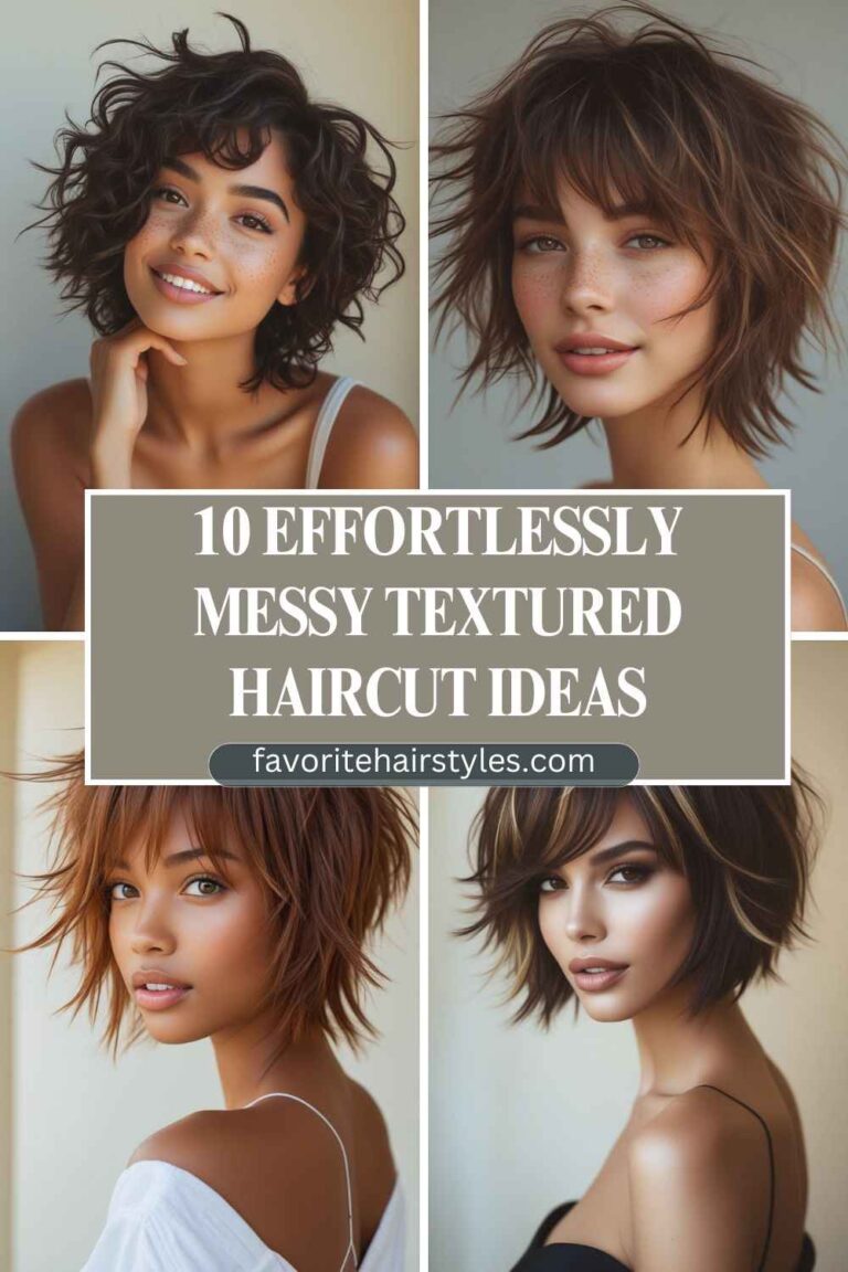 10 Effortlessly Messy Textured Haircut Ideas - Favorite Hair Styles ...