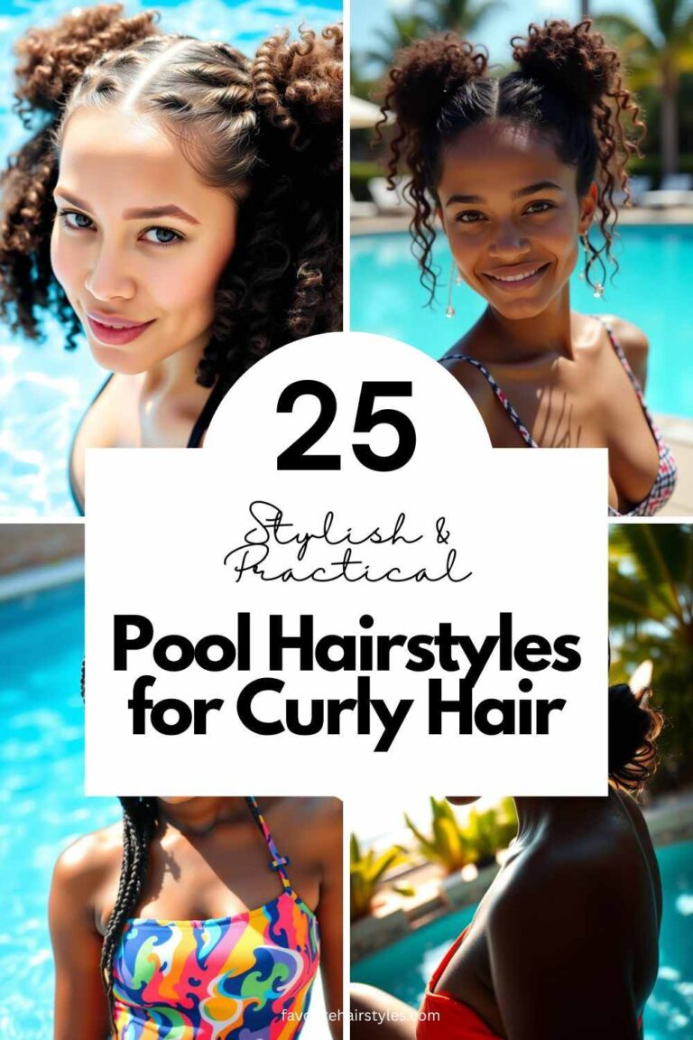 Stylish & Practical Pool Hairstyles for Curly Hair - Favorite Hair ...
