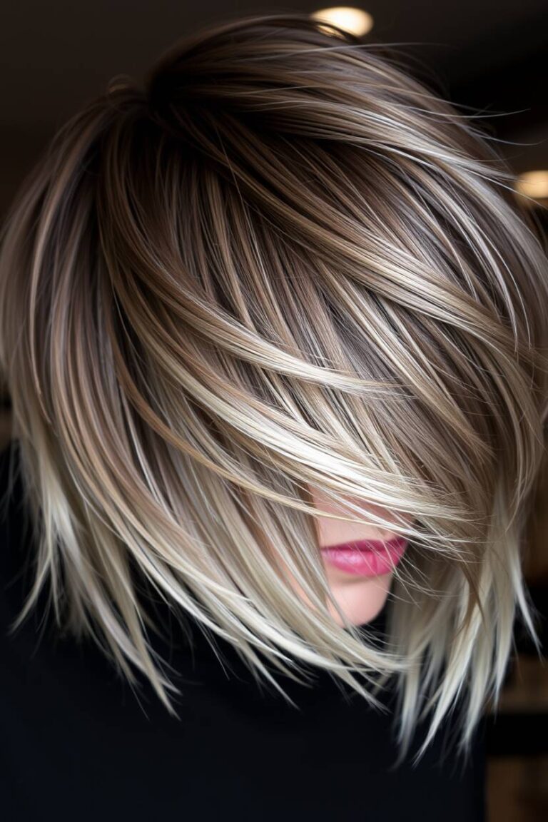 Elegant Ash Brown Hair with Silver Highlights - Favorite Hair Styles ...
