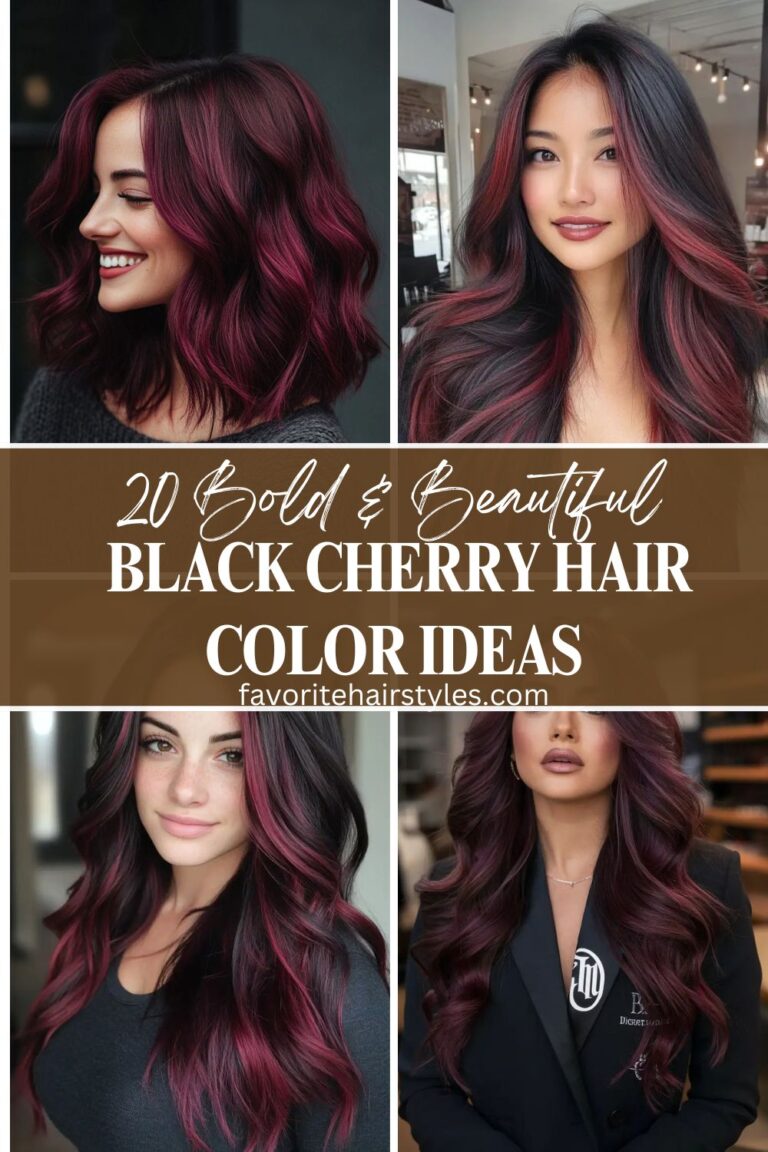 Bold & Beautiful Black Cherry Hair Color Ideas - Favorite Hair Styles ...