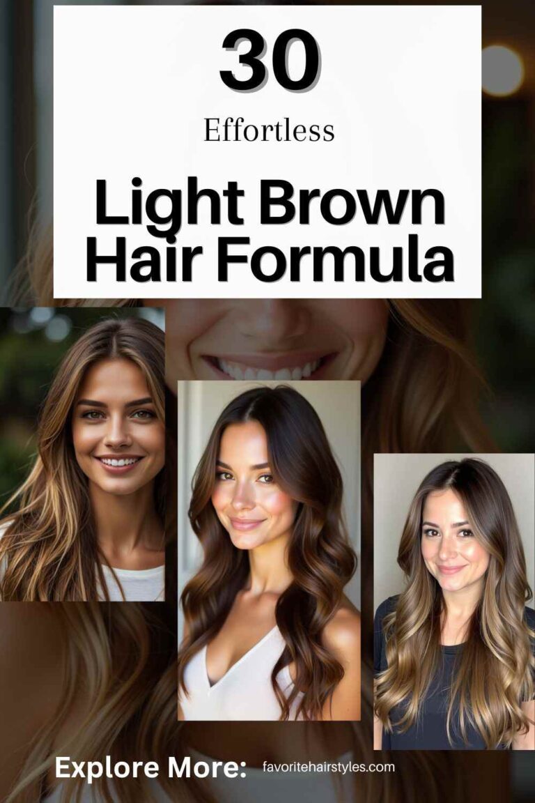 Effortless Light Brown Hair Formula - Favorite Hair Styles | Trendy ...