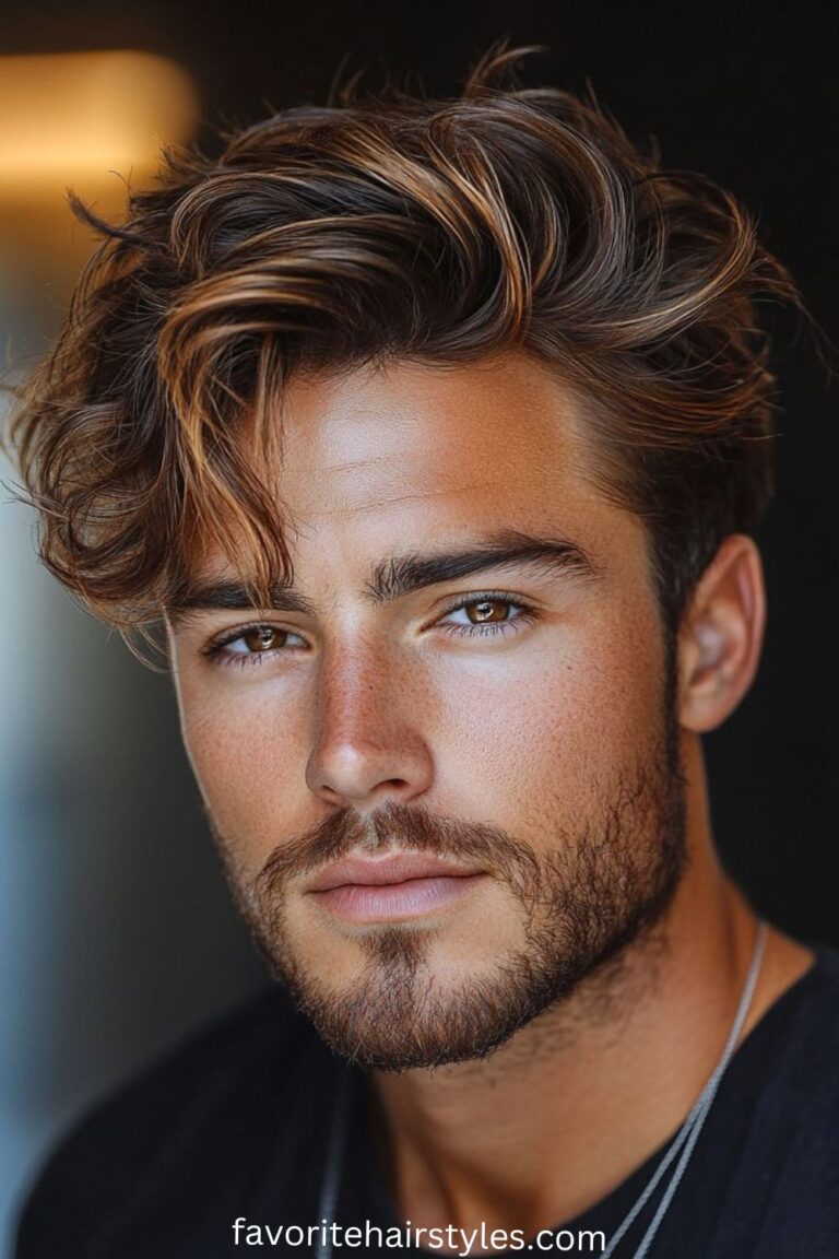 Stylish Brown Hair With Highlights For Boys - Favorite Hair Styles ...