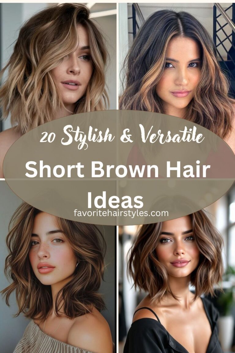 Stylish & Versatile Short Brown Hair Ideas - Favorite Hair Styles ...