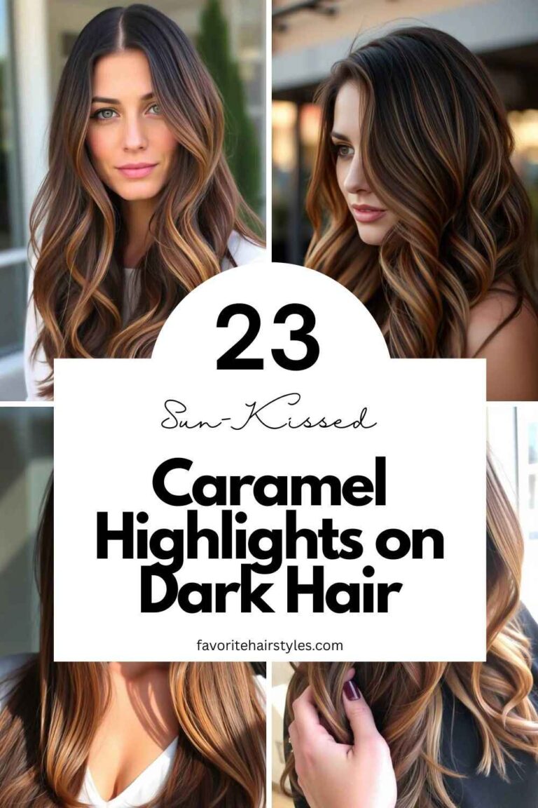 Sun-Kissed Caramel Highlights on Dark Hair - Favorite Hair Styles ...