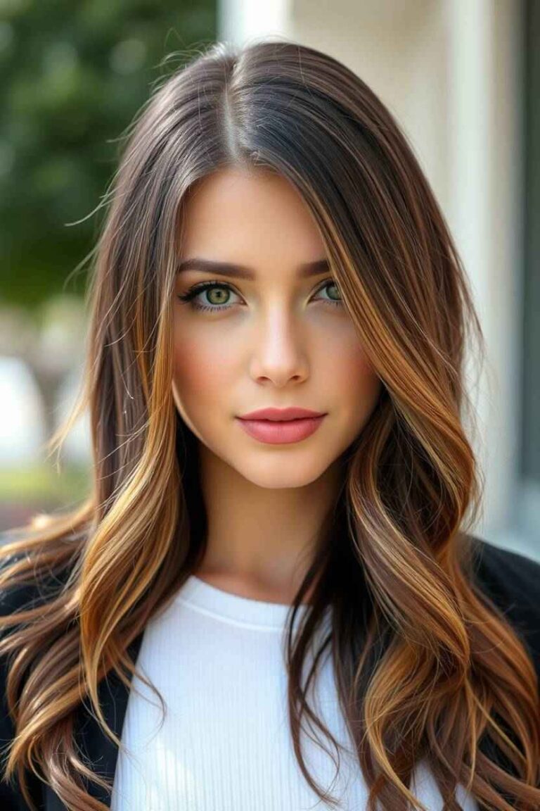 Warm & Stylish Caramel Highlights on Black Hair - Favorite Hair Styles ...