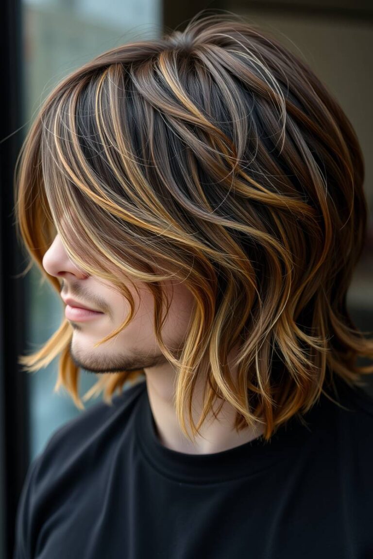 Warm and Trendy Caramel Highlights for Men - Favorite Hair Styles ...