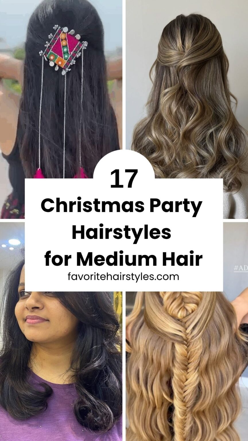 Christmas Party Hairstyles for Medium Hair: Festive Chic Ideas