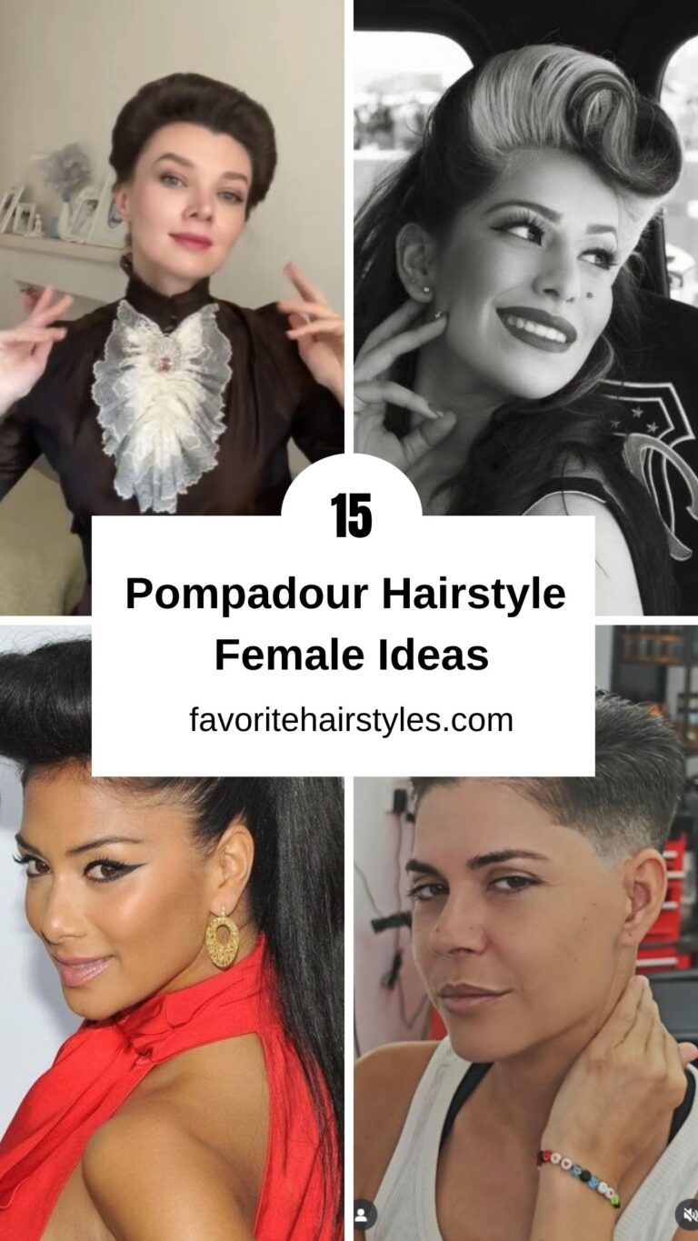 Pompadour Hairstyle Female: Bold, Confident Look