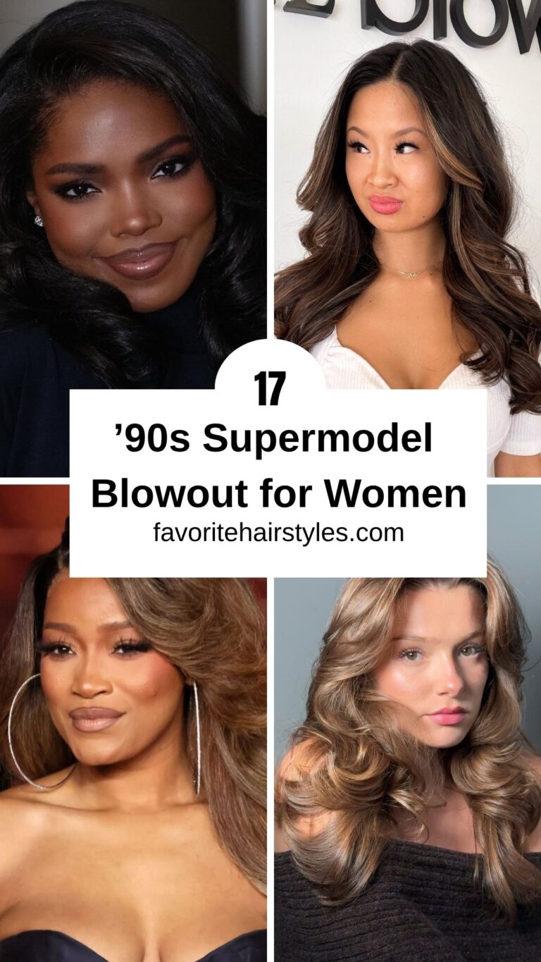 ’90s Supermodel Blowout for Women: Iconic Hair