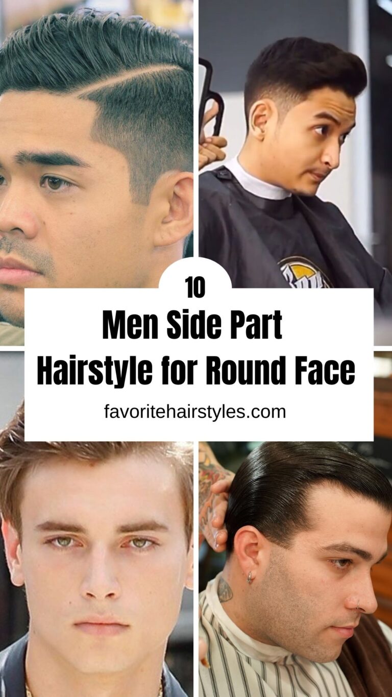 Men Side Part Hairstyle for Round Face: Stylish & Modern Looks