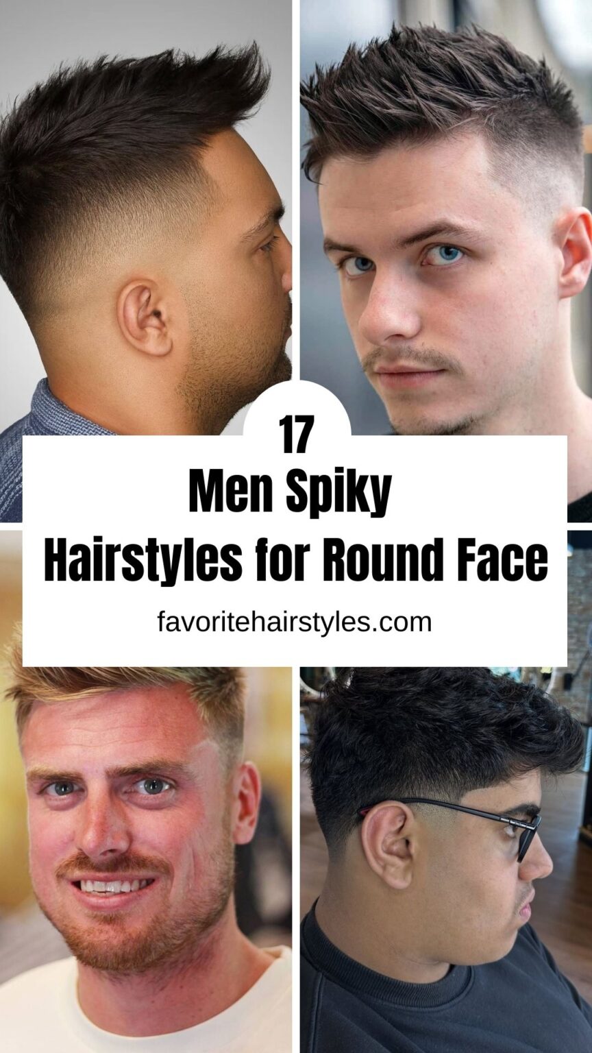 Men Spiky Hairstyles for Round Face – Sharp, Modern Looks