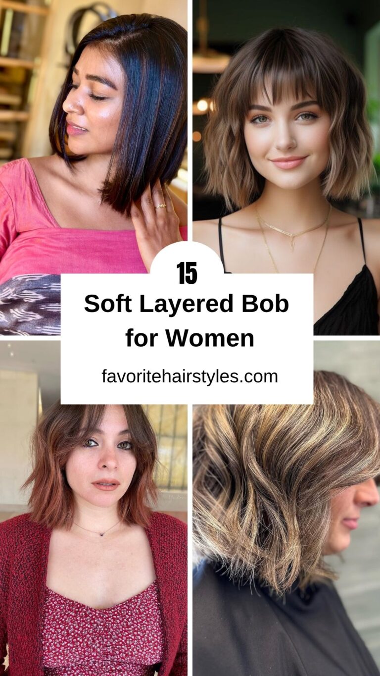 Soft Layered Bob for Women: Effortless Hairstyle