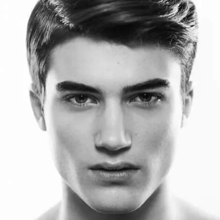 Men’s Side Part Hairstyle for Rectangle Face: Modern Look