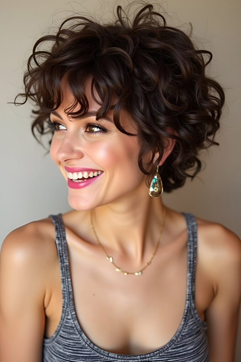 Women Textured Bobs Hairstyle for Square Face Ideas & Trends