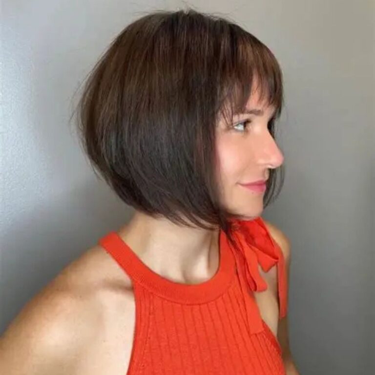 Women Chin-Length Bob Hairstyles for Rectangle Face