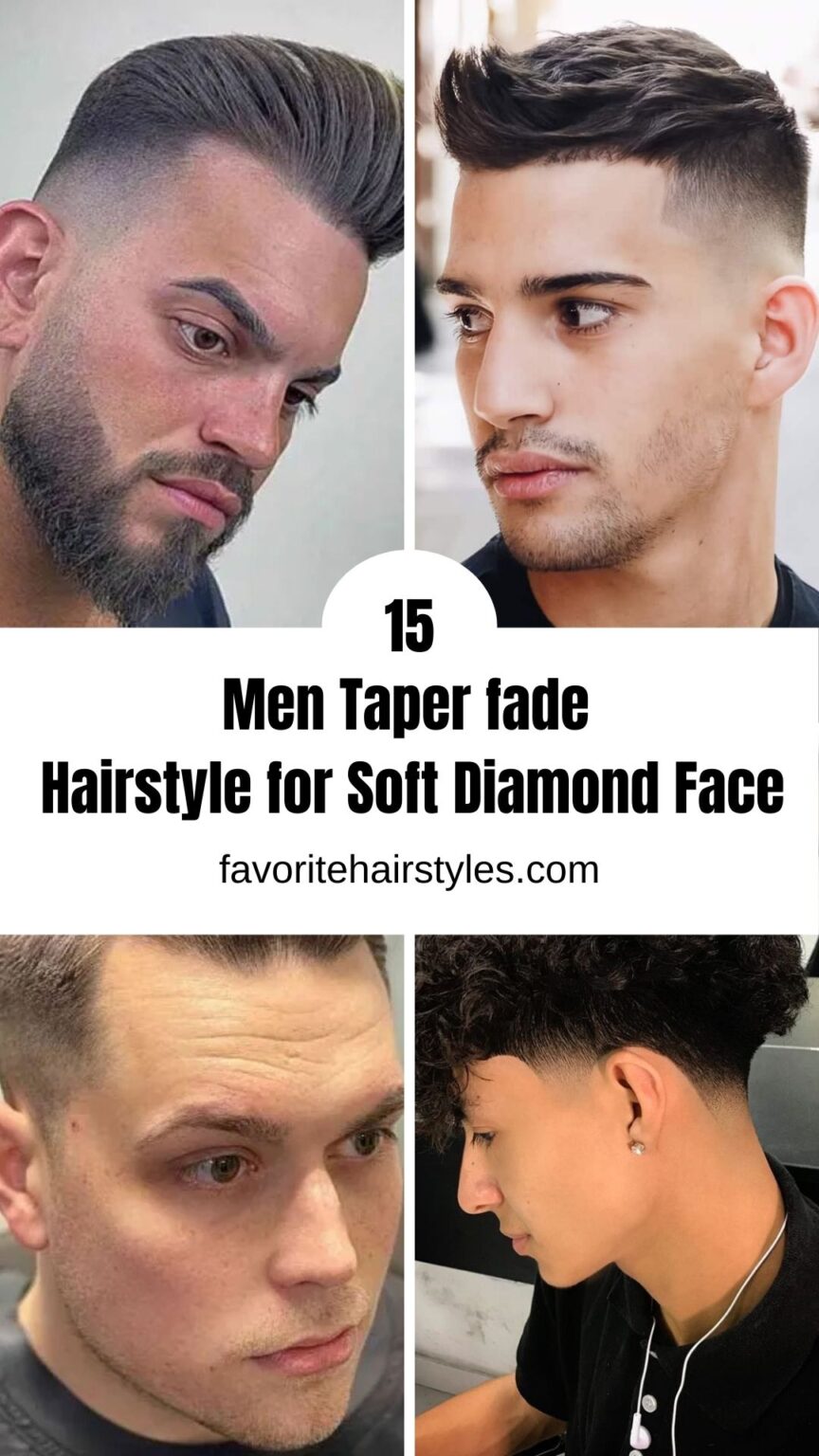 Men Taper fade Hairstyle for Soft Diamond: Modern Sharp Look