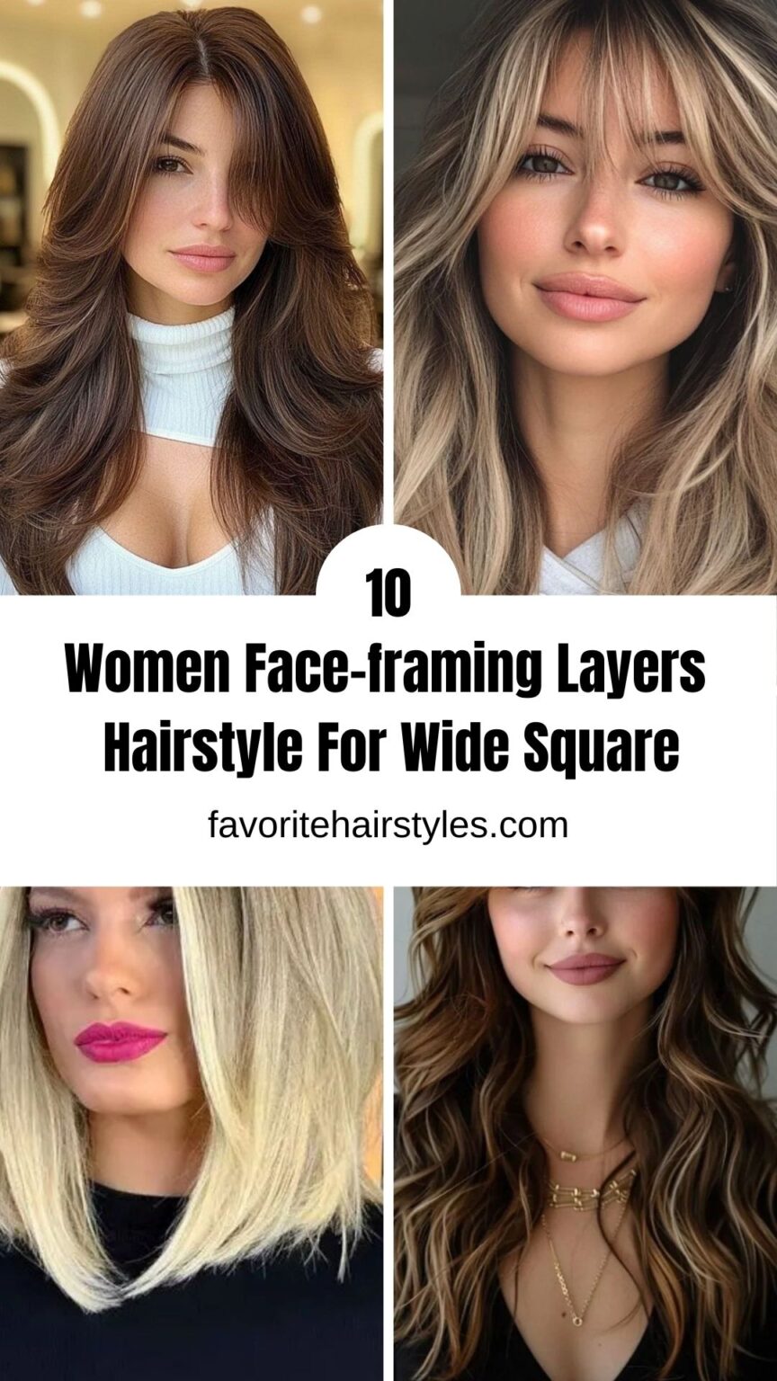 Women Layers Hairstyle For Wide Square Face