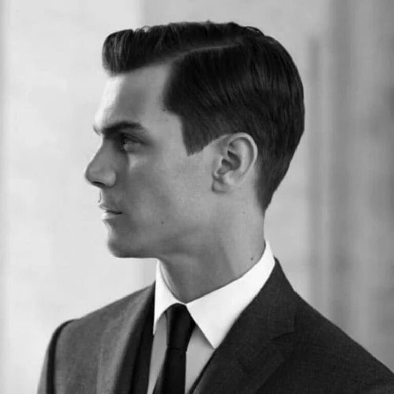 Men Side Part Hairstyle for Soft Rectangle Face – Guide