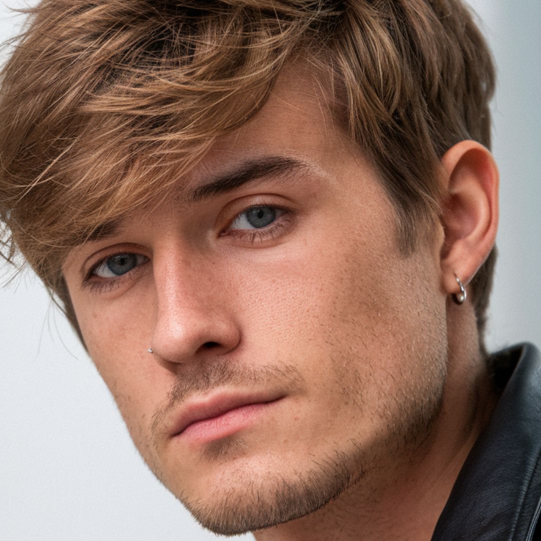 Men Side Part Hairstyles for Soft Round Face Style Guide Pro