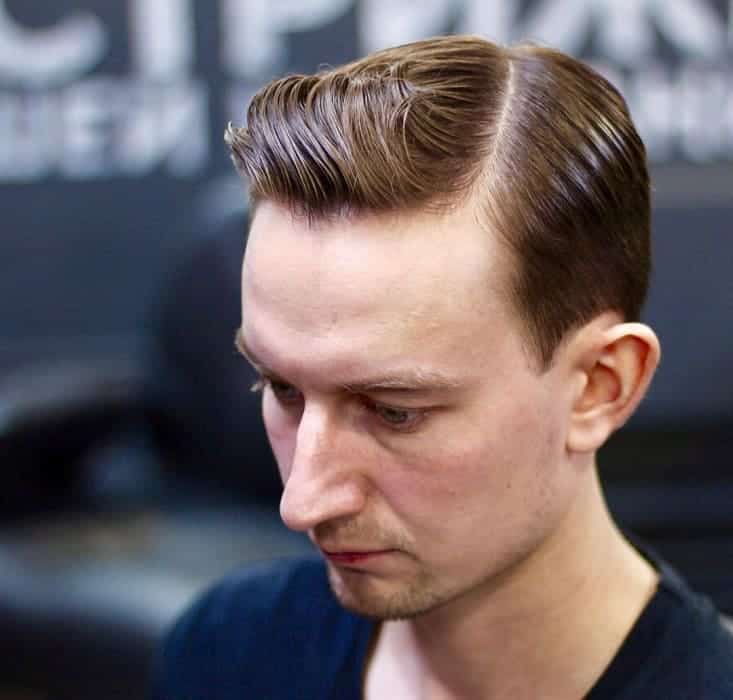 Men’s Side Part Hairstyles for Inverted Triangle Face Guide